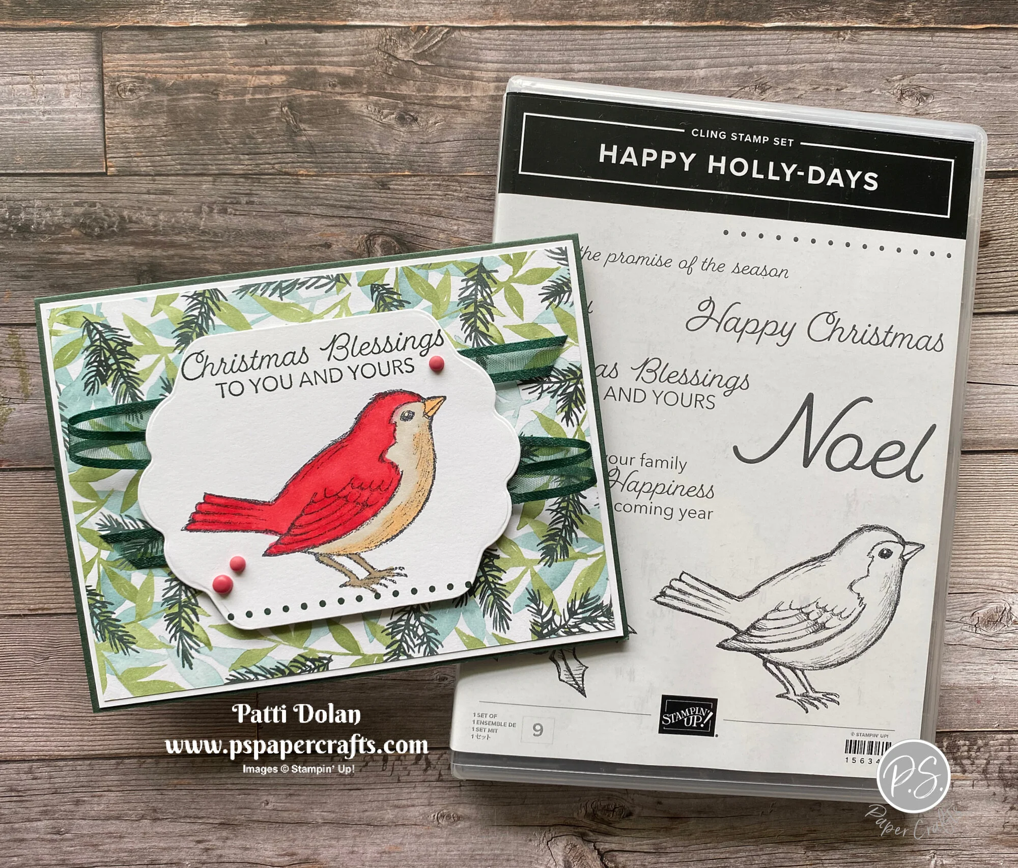Happy Holly-Days Christmas Card — P.S. Paper Crafts