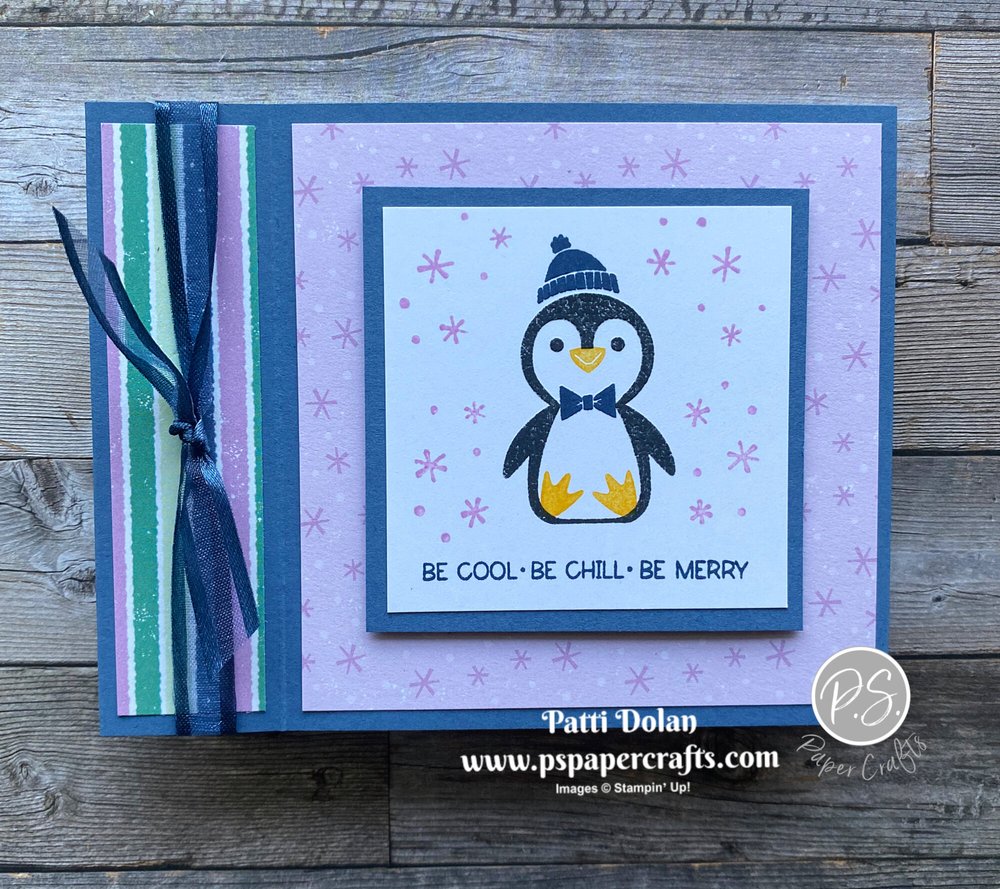 Simple Fun Fold Book Binding Card — P.S. Paper Crafts