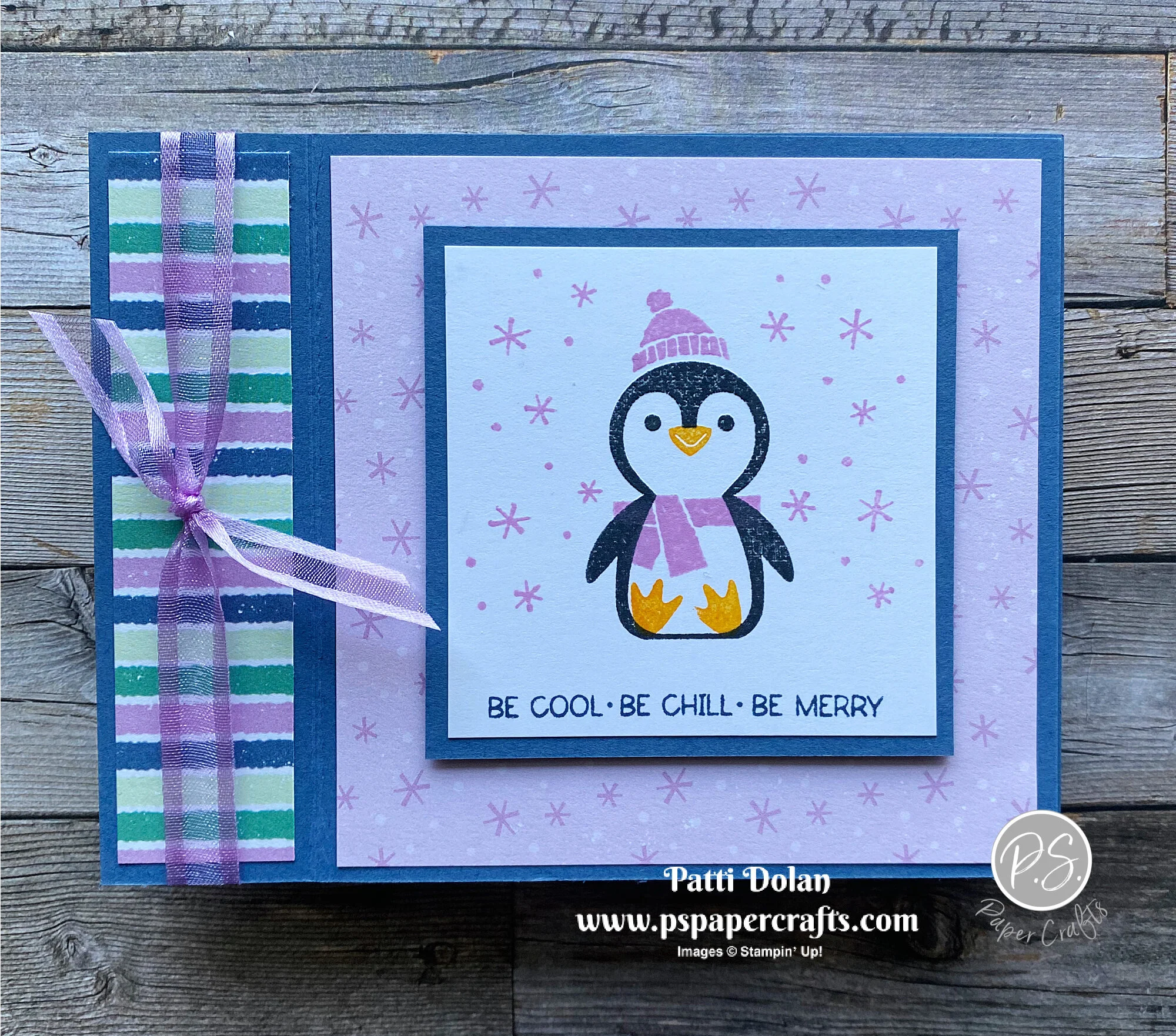 Simple Fun Fold Book Binding Card — P.S. Paper Crafts