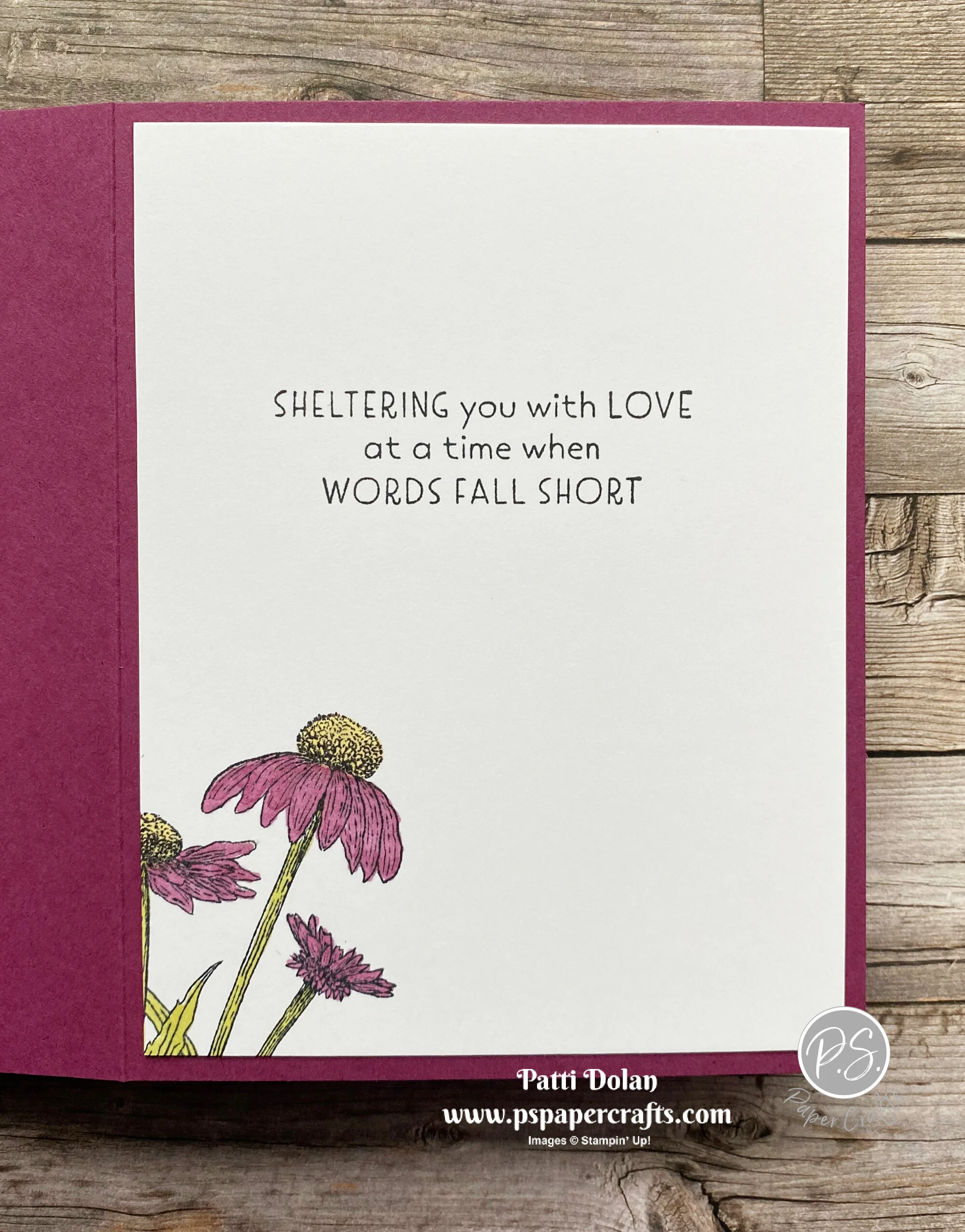 Nature's Harvest Sympathy Card — P.S. Paper Crafts