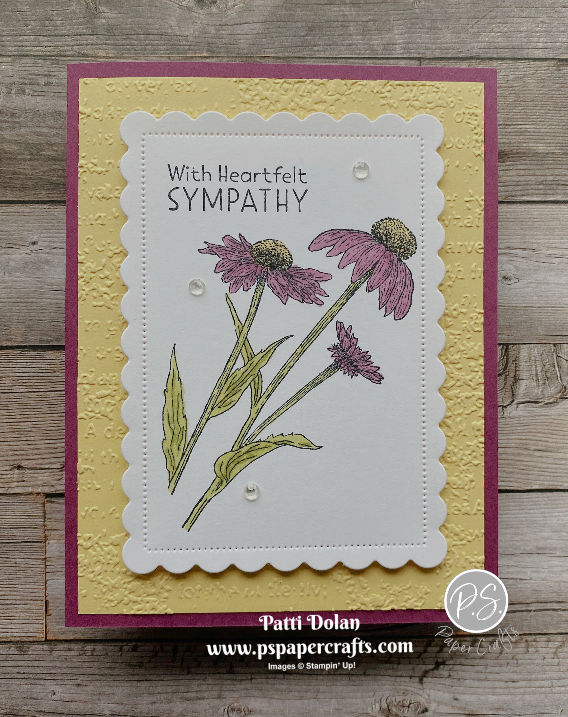 Nature's Harvest Sympathy Card — P.S. Paper Crafts