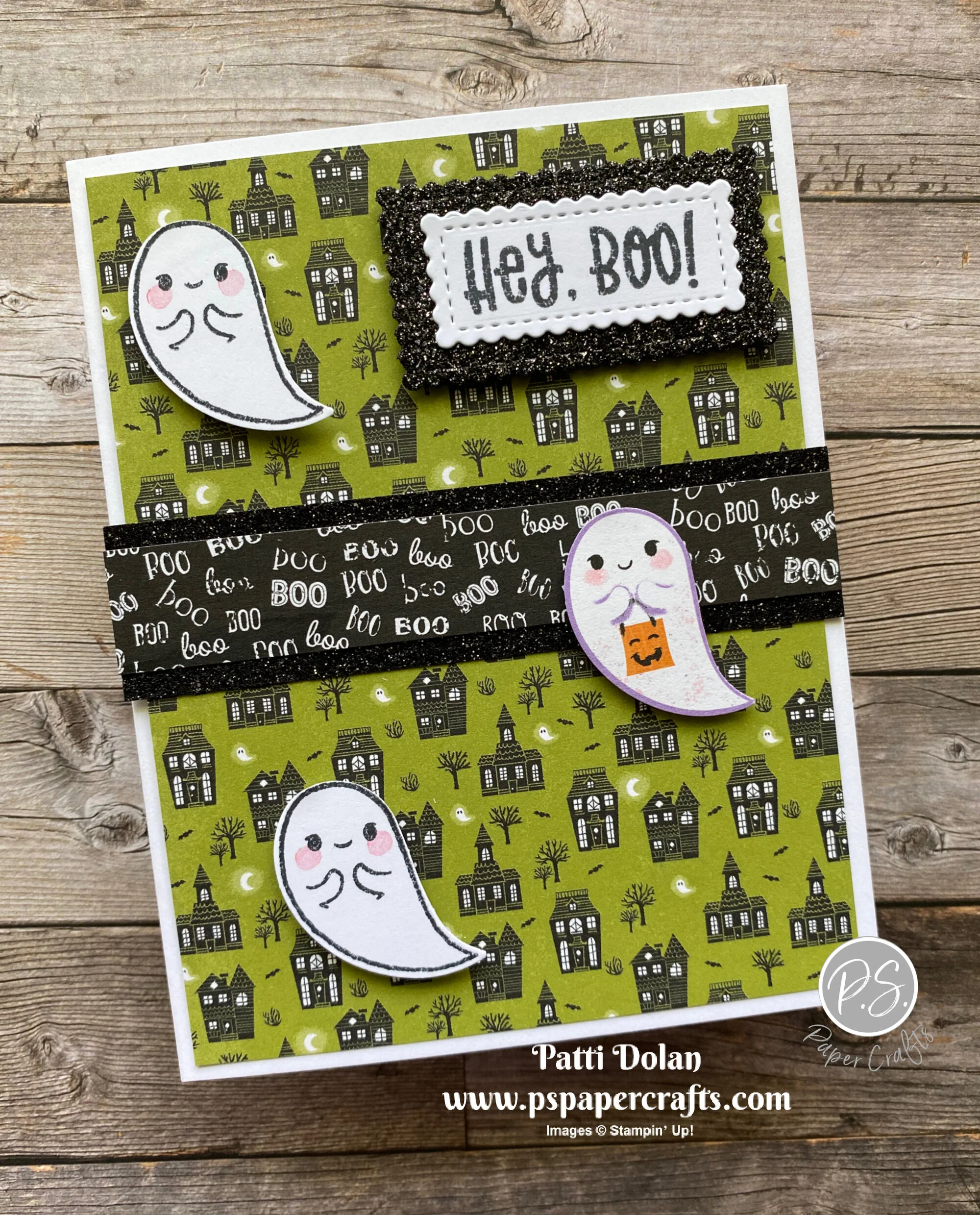 Cutest Halloween - Hey Boo Card! — P.S. Paper Crafts