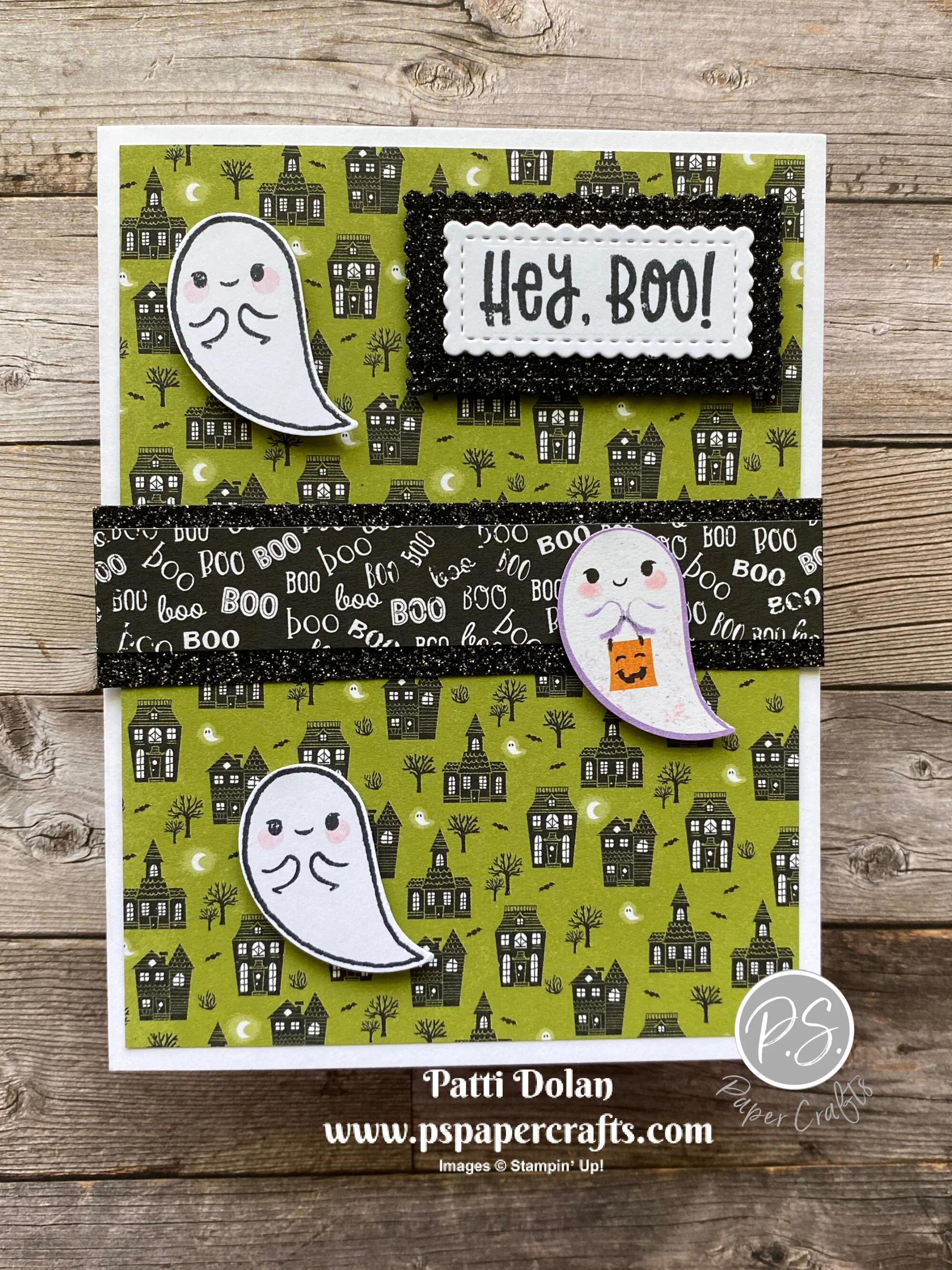 Cutest Halloween - Hey Boo Card! — P.S. Paper Crafts
