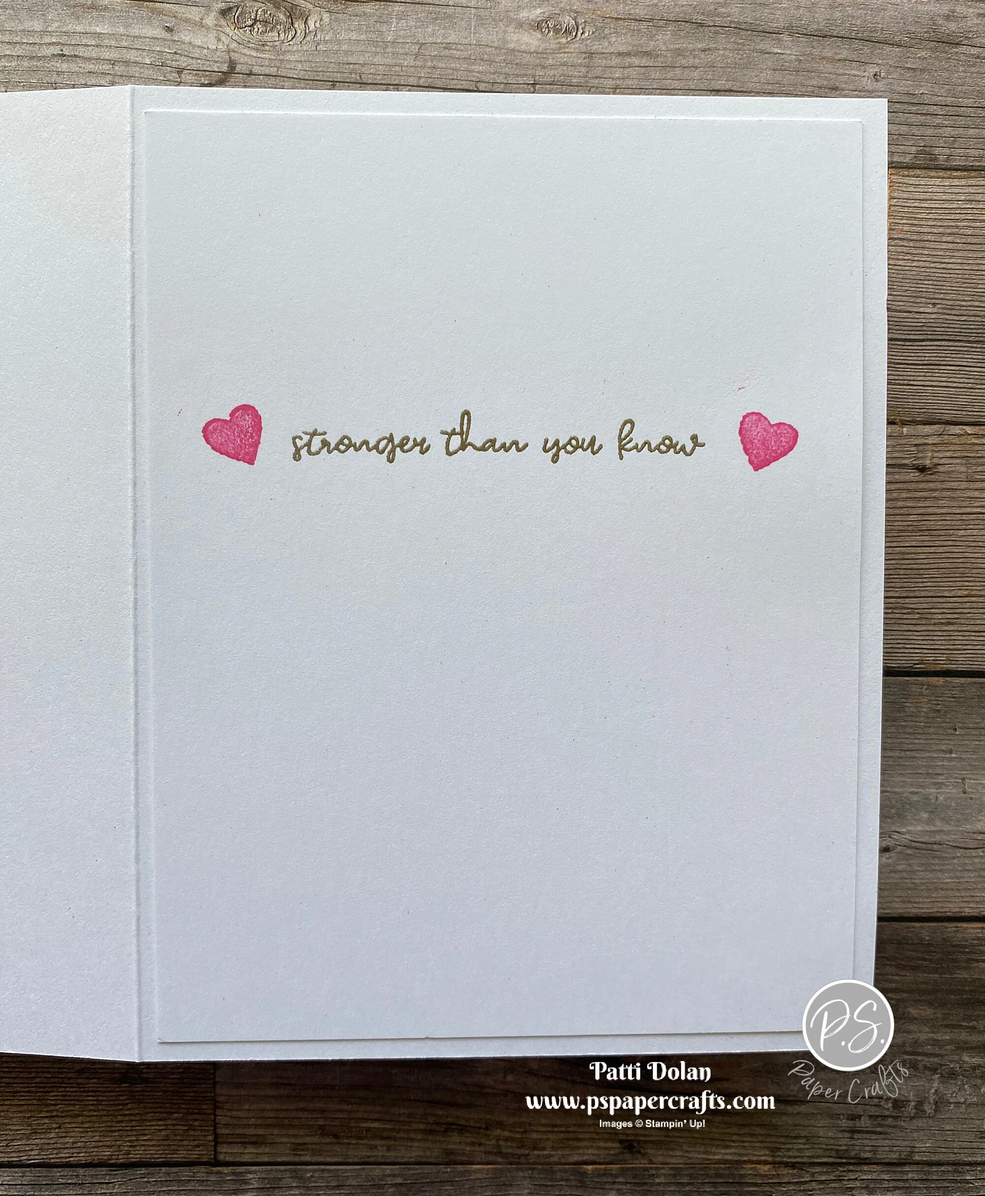 Strong Of Heart Card — P.S. Paper Crafts
