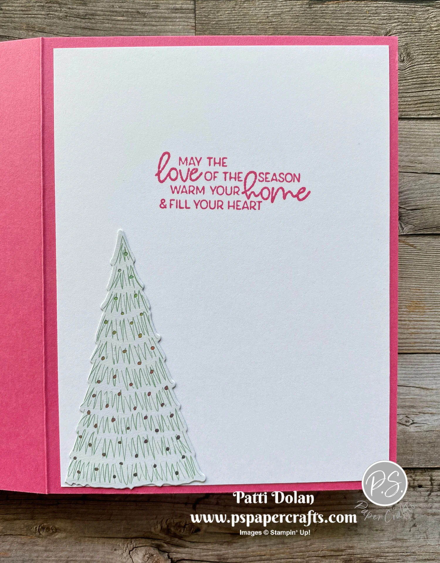 Fun Whimsical Trees Christmas Card — P.S. Paper Crafts