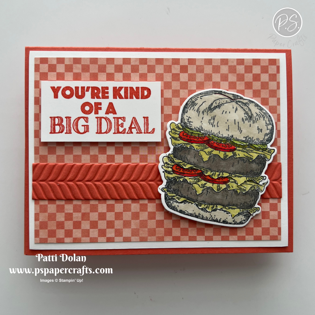 Sketch Saturday - Bistro Burger — P.S. Paper Crafts