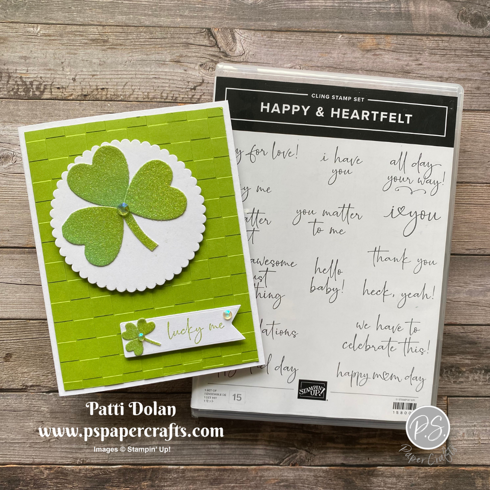 Fun Lucky Me Shamrock Card — P.S. Paper Crafts