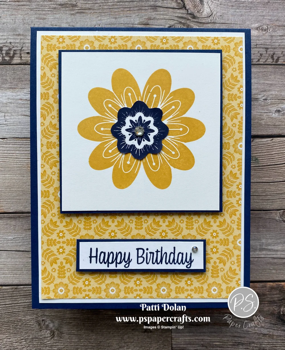 In Symmetry Birthday Card — P.S. Paper Crafts