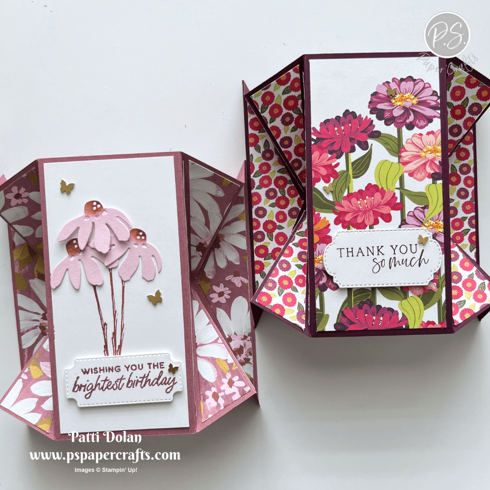 Double Fan Fold Cards — P.S. Paper Crafts