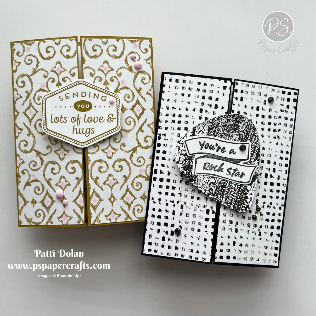 Slide & Lock Fun Fold Cards — P.S. Paper Crafts