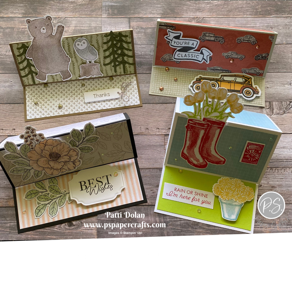 4 Easel Fun Fold Cards — P.S. Paper Crafts