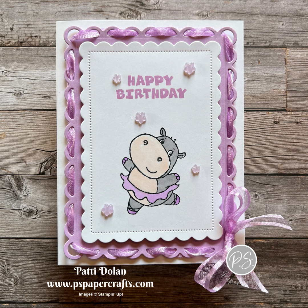 Cute Hippest Hippos Card — P.S. Paper Crafts