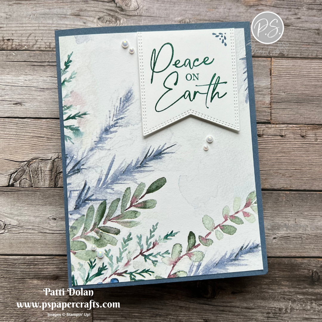 Simple Winter Meadow Christmas Card — P.S. Paper Crafts