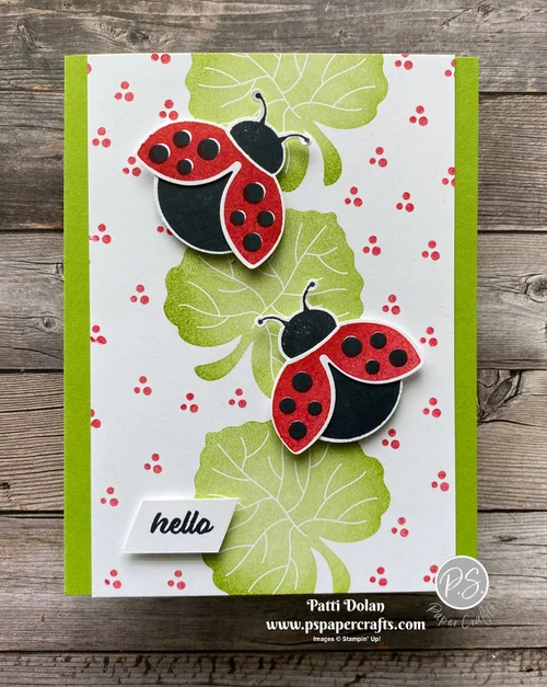 Cute Hello Ladybug Card — P.S. Paper Crafts