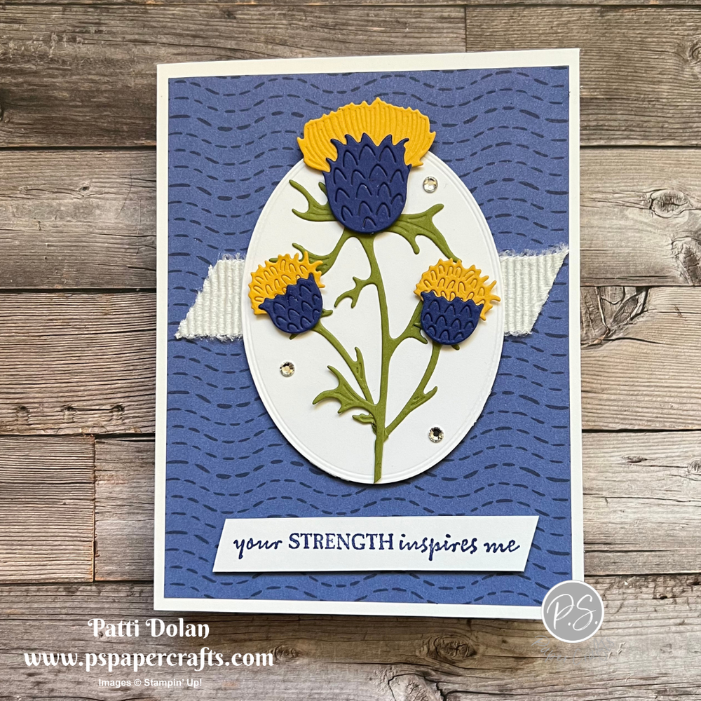 Beautiful Thistle Inspire Card — P.S. Paper Crafts