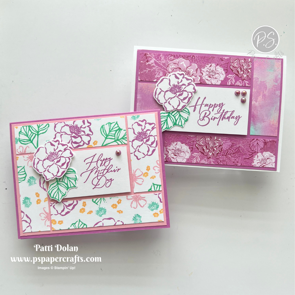 Patchwork Border Cards — P.S. Paper Crafts