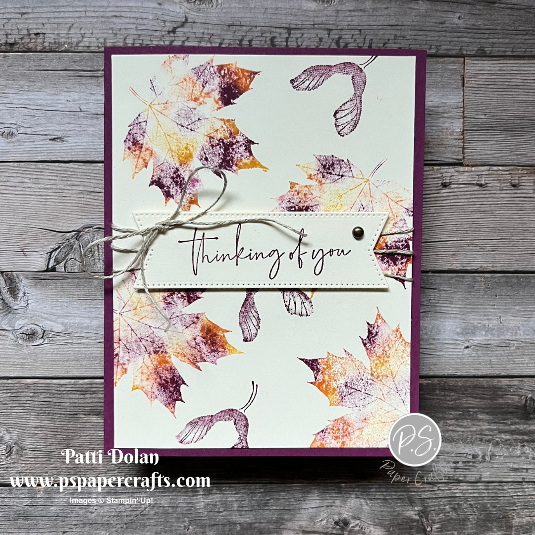 Three Autumn Cards using the Baby Wipe Technique — P.S. Paper Crafts