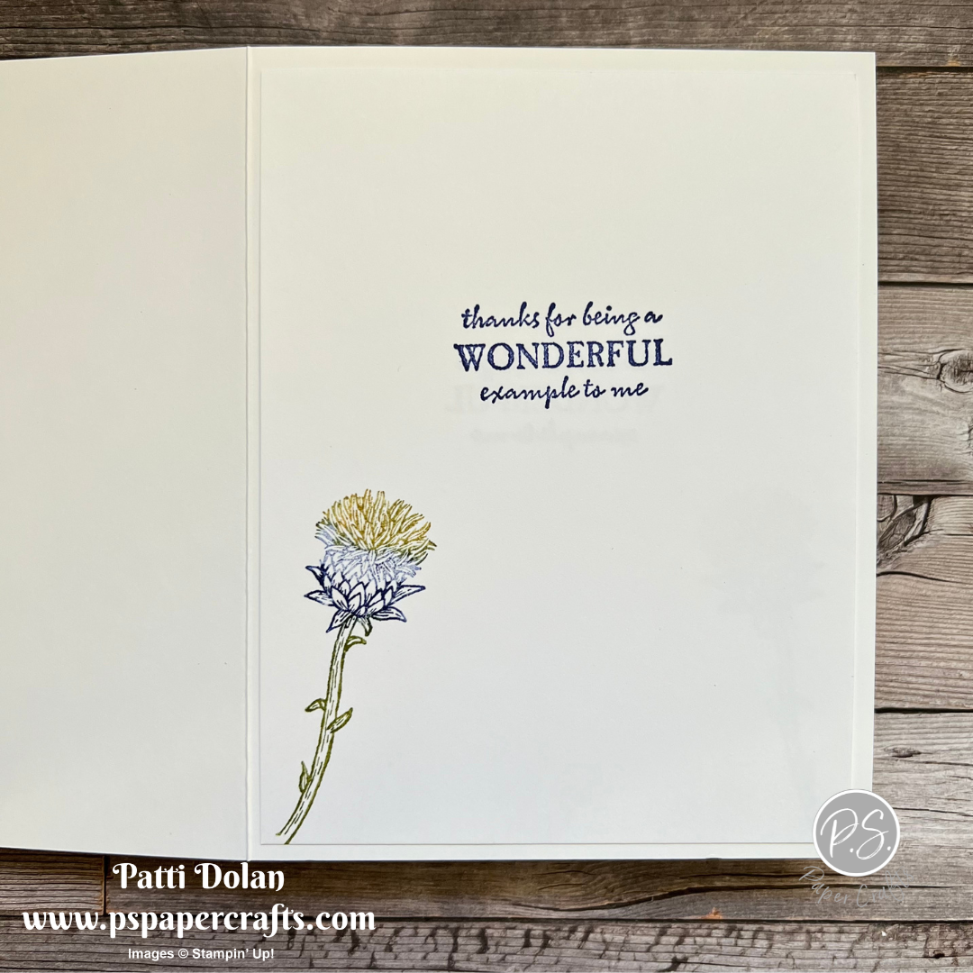 Beautiful Thistle Inspire Card — P.S. Paper Crafts