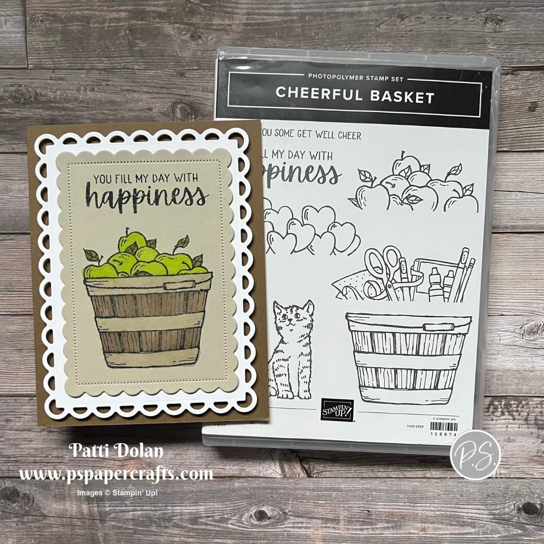 Cute Cheerful Basket Card — P.S. Paper Crafts
