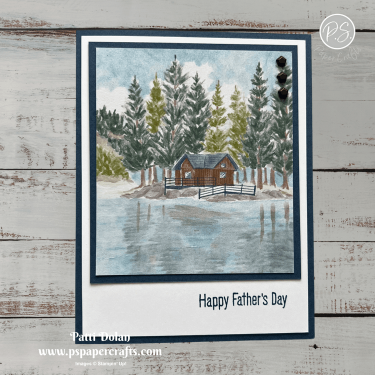 Sketch Challenge - Relaxing Waterside Father's Day Card — P.S. Paper Crafts