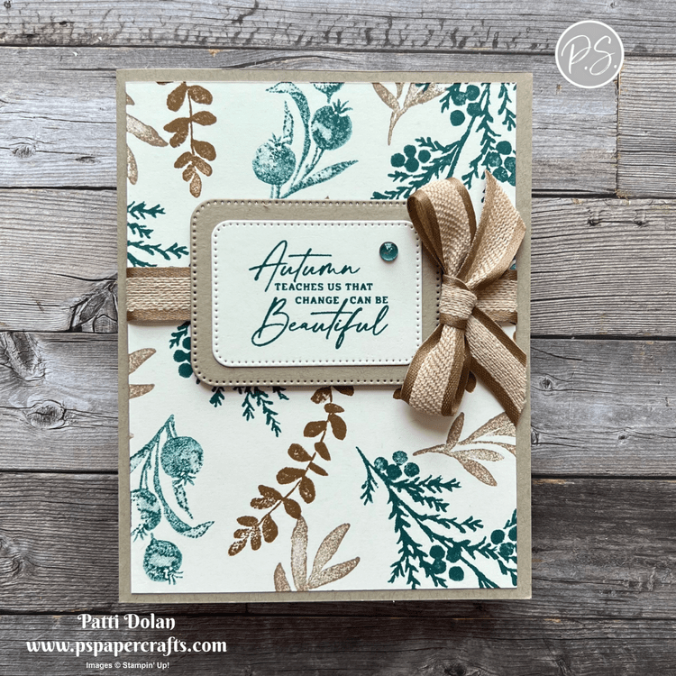 Beautiful Autumn Card using Magical Meadow — P.S. Paper Crafts