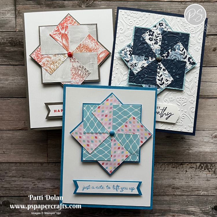 Easy Pinwheel Cards — P.S. Paper Crafts