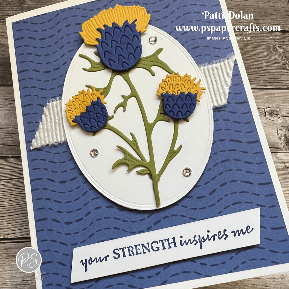 Beautiful Thistle Inspire Card — P.S. Paper Crafts