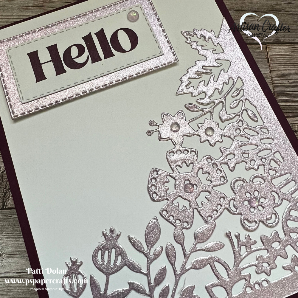 Enchanting Details Thanks Card — P.S. Paper Crafts