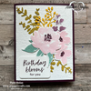 Textured Floral Birthday Card — P.S. Paper Crafts