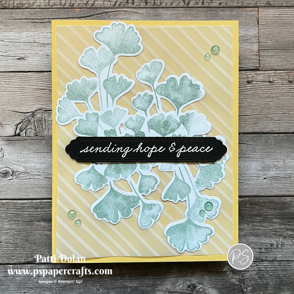 Beautiful Ginkgo Branch Card — P.S. Paper Crafts