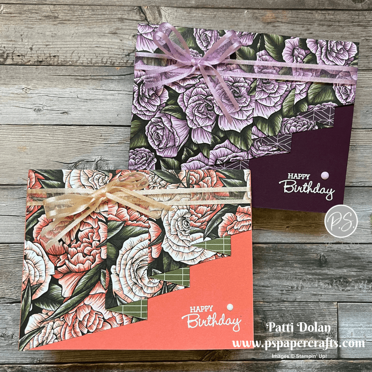 Gorgeous Drapery Fold Card — P.S. Paper Crafts