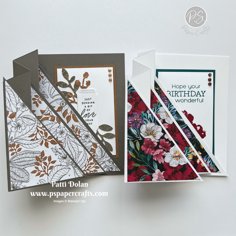 Triangle Accordion Pocket Fold Cards — P.S. Paper Crafts
