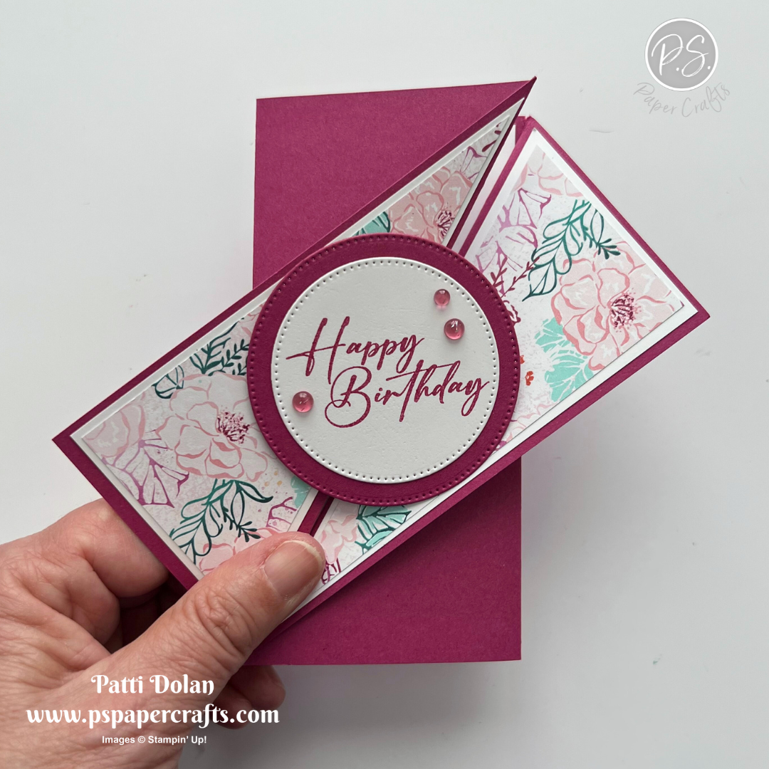 Diagonal Gate Fold Cards — P.S. Paper Crafts