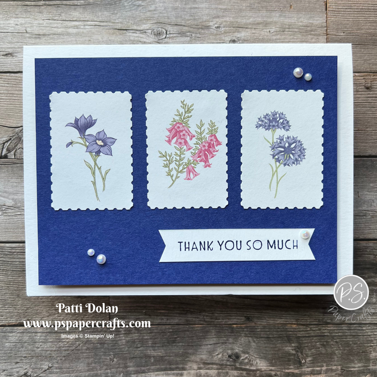 Wonderful World Postage Stamp Flowers — P.S. Paper Crafts