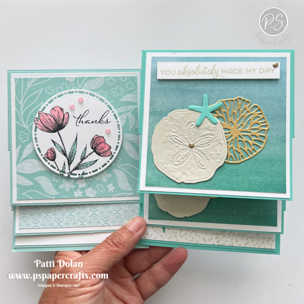 Tri-Fold Accordion Fun Fold Cards — P.S. Paper Crafts