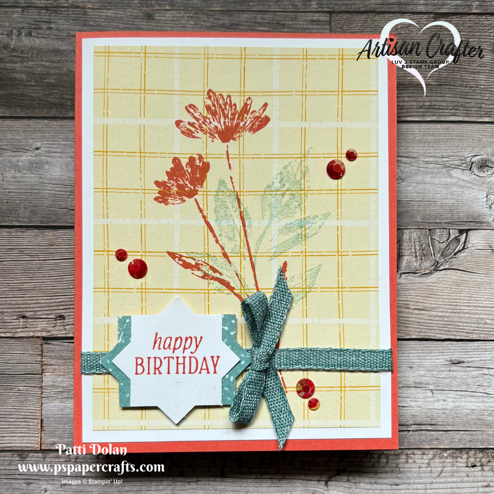 Inked & Tiled Birthday Card — P.S. Paper Crafts