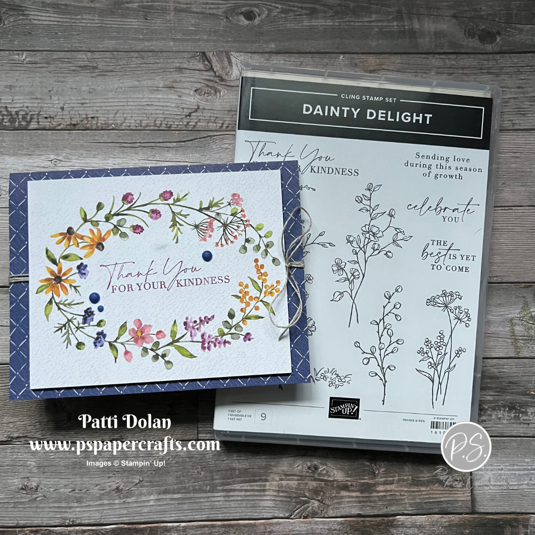 Dainty Flowers Thank You Card — P.S. Paper Crafts