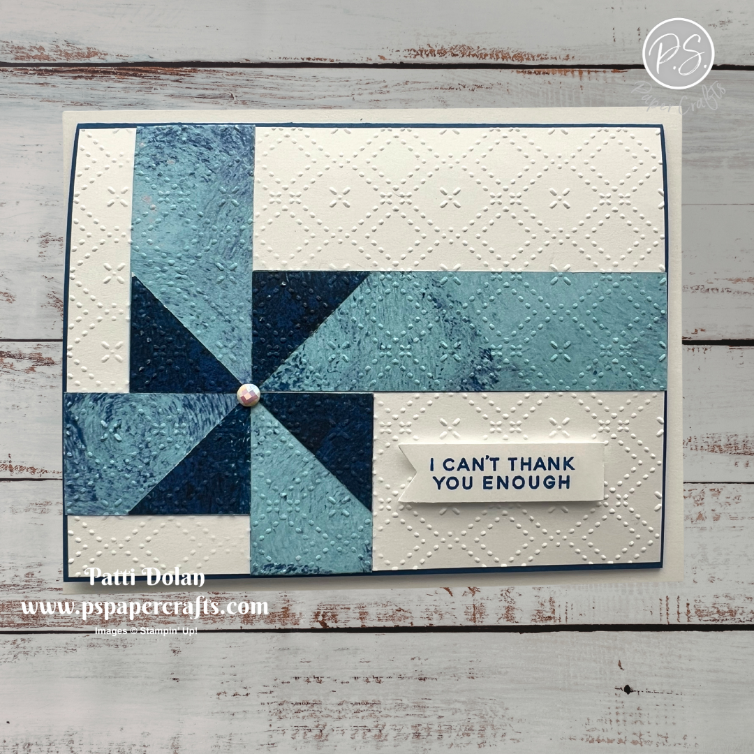 Ribbon Pinwheel Cards — P.S. Paper Crafts