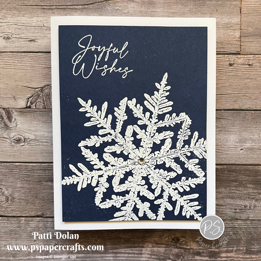 Snow Crystal Christmas Card — P.S. Paper Crafts