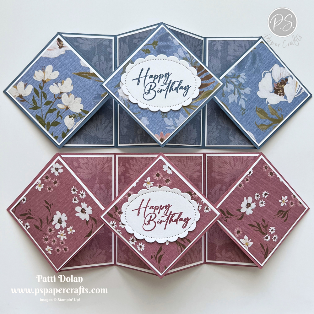 Triple Floating Diamond Cards — P.S. Paper Crafts