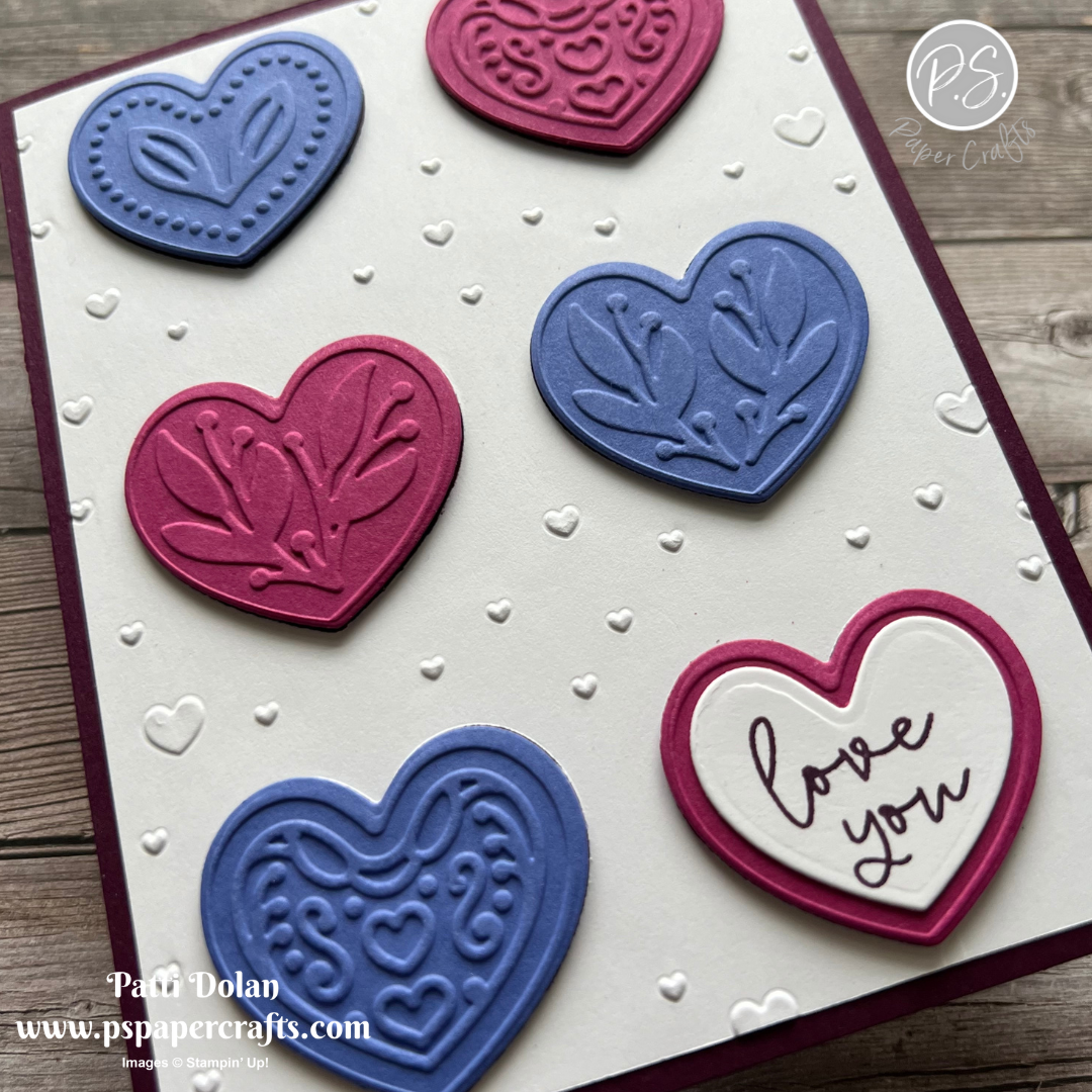 Adoring Hearts Valentine's Day Card — P.S. Paper Crafts