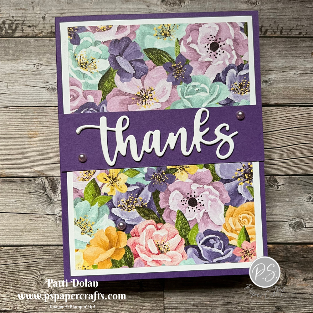 Beautiful Amazing Thanks Card — P.S. Paper Crafts
