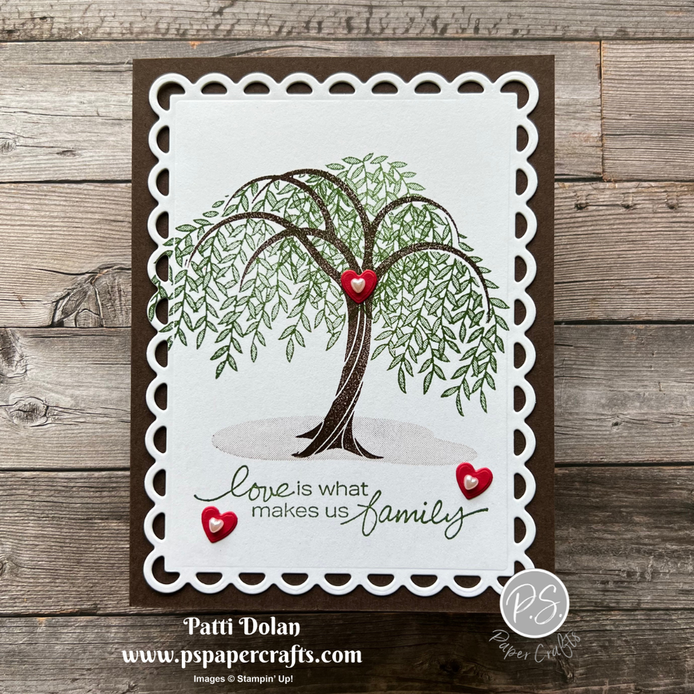 Special Anniversary Card using Willow Tree — P.S. Paper Crafts