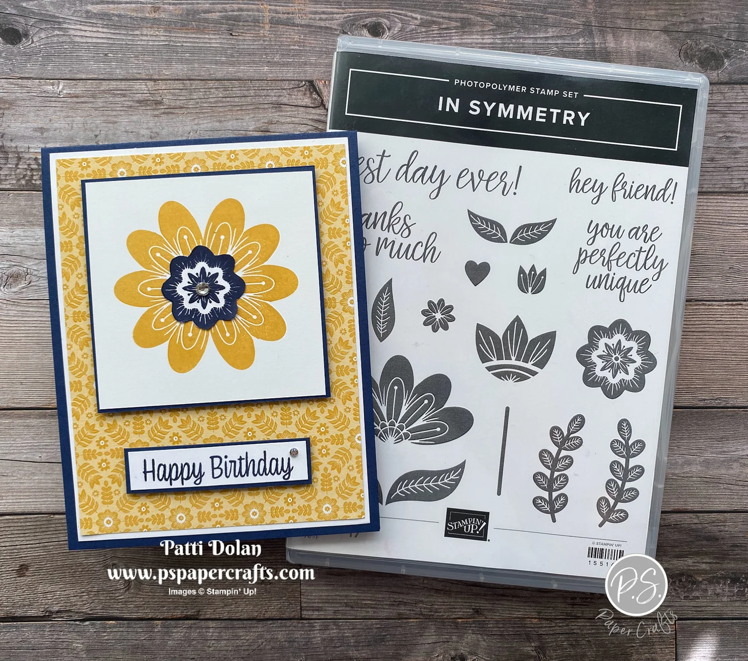 In Symmetry Birthday Card — P.S. Paper Crafts
