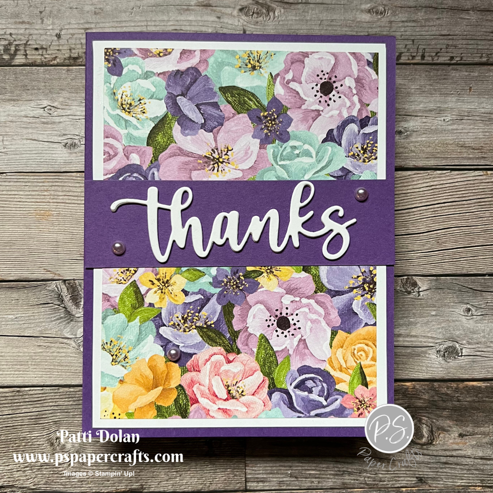 Beautiful Amazing Thanks Card — P.S. Paper Crafts