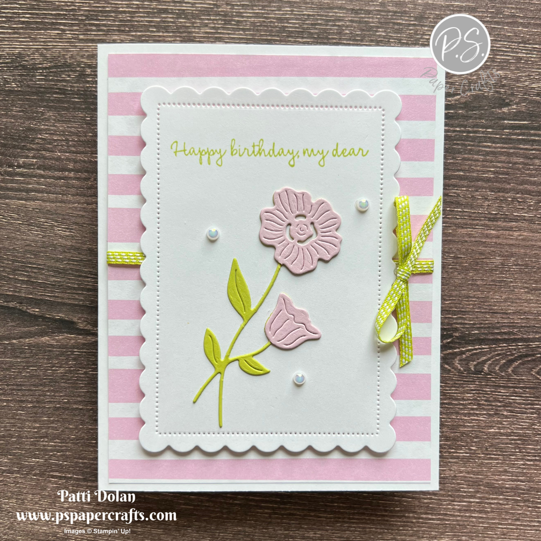 Timeless Charm Pretty Pink Birthday Card — P.S. Paper Crafts