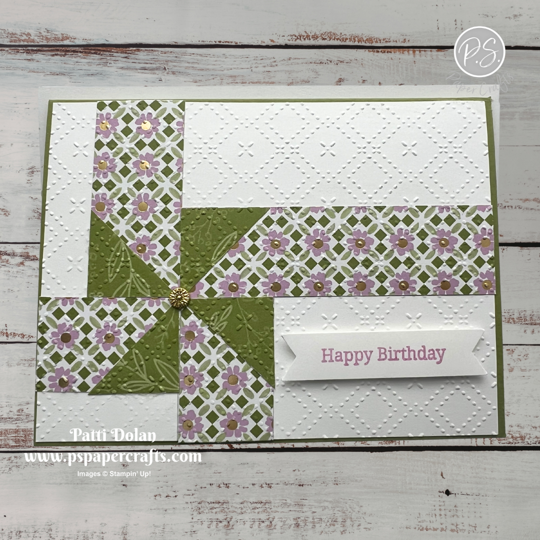 Ribbon Pinwheel Cards — P.S. Paper Crafts