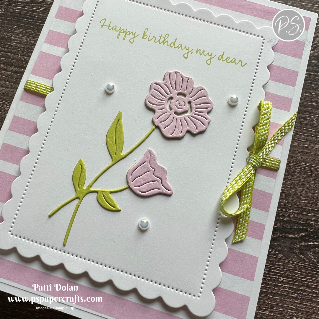 Timeless Charm Pretty Pink Birthday Card — P.S. Paper Crafts