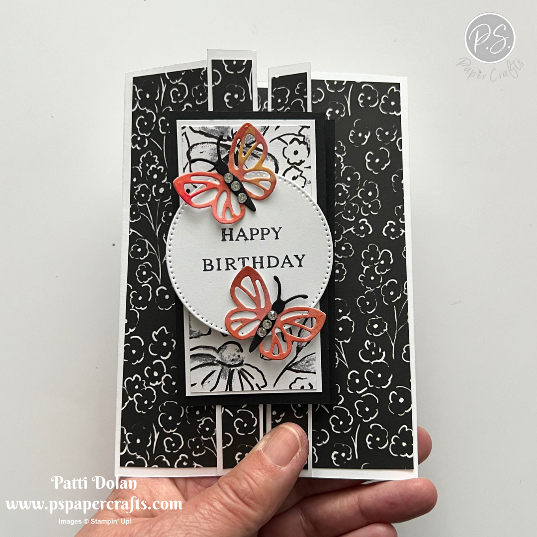 Winged Gate Fold Cards — P.S. Paper Crafts