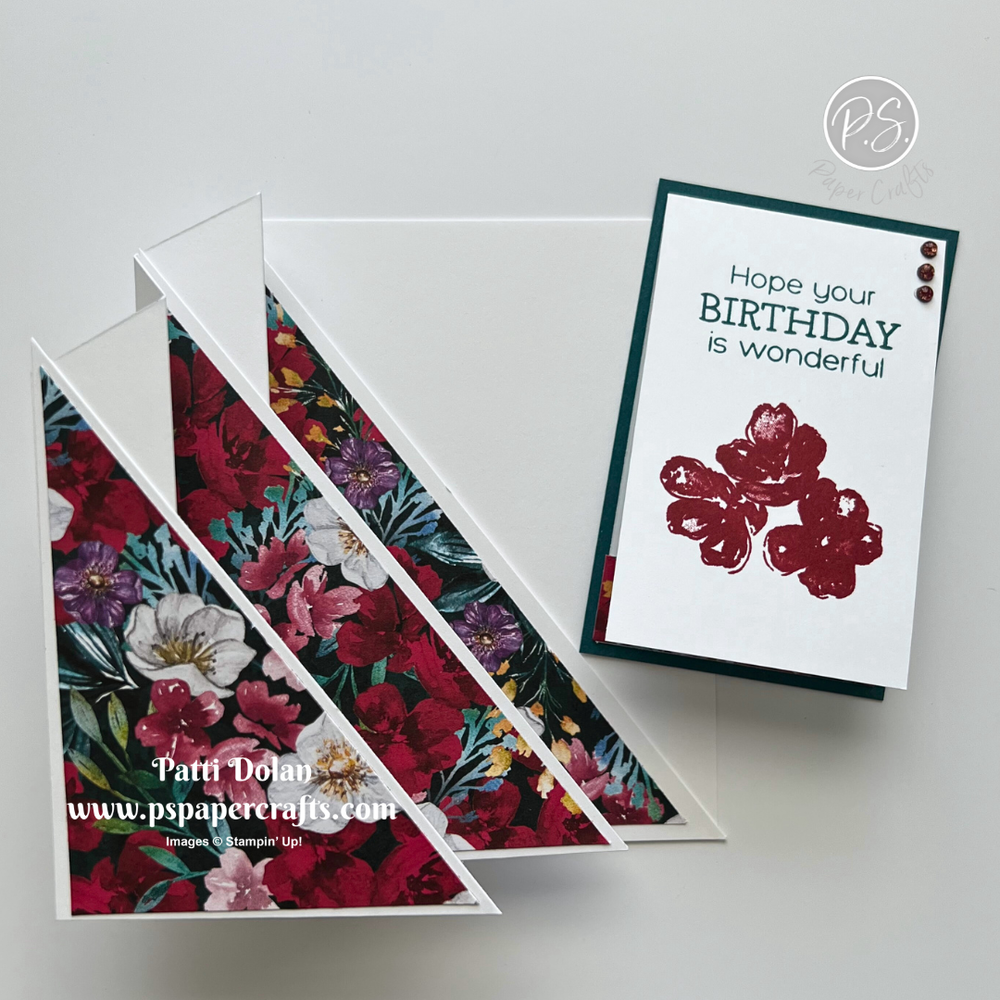 Triangle Accordion Pocket Fold Cards — P.S. Paper Crafts